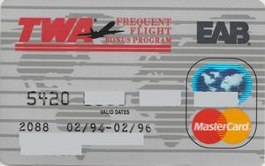 Bank Card: TWA Frequent Flight (Eab, United States of America) Col:US ...