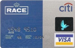 Tarjeta de Banco: Race (Citibank, EspañaCol:ES-VI-0615