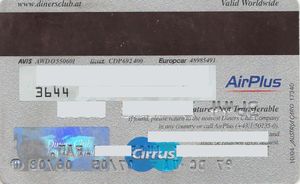 Bankkarte: AirPlus GoldCard (Diners Club Austria, ÖsterreichCol:AT-DC-0001