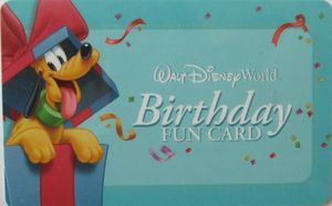 Functional Card: Birthday Fun card. Pluto (Disney, United States of ...