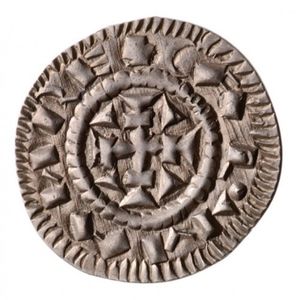 Moneda: 1 Denar (Hungría(1095~1116 - 9th King Coloman the Learned) Col ...