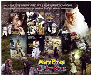 Stamp: Monty Python and the Holy Grail, 25th anniv. (Dominica(Monty ...