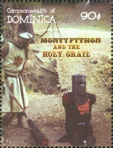 Stamp: Monty Python and the Holy Grail, 25th anniv. (Dominica(Monty ...