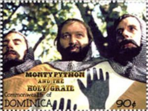 Stamp: Monty Python and the Holy Grail, 25th anniv. (Dominica(Monty ...