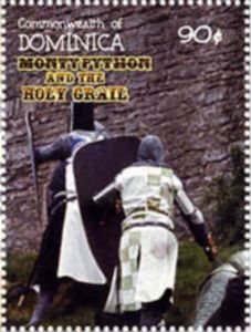 Stamp: Monty Python and the Holy Grail, 25th anniv. (Dominica(Monty ...