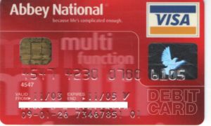 Bank Card: Abbey National (Abbey National, United States of America ...