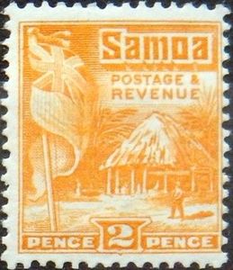 Stamp: Samoan House (Samoa(Issues of Samoa) Mi:WS 59C,Sn:WS 145,Sg:WS 152