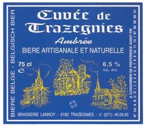 Drink Label: Cuvée de Trazegnies Ambrée (Brasserie Lannoy, BelgiumCol ...