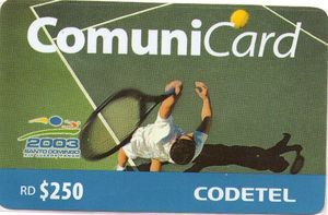 Tarjeta Telefónica: Tennis (Codetel, República Dominicana(ComuniCard ...