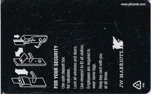 Hotel Card: JW Marriott - Black logo on black background. (JW Marriott ...