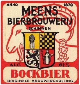 Drink Label: Meens Bierbrouwerij Bockbier (Alfa Bierbrouwerij ...