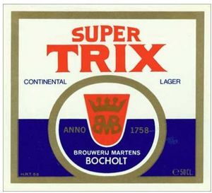 Drink Label: Super Trix (Brouwerij Martens, BelgiumCol:BE-BEER-006791