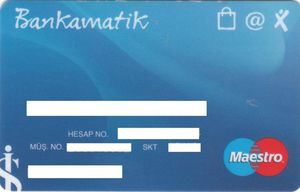 Bank Card: BanKamatik (Türkiye İş Bankası, Turkey) Col:TR-MS-0058.03