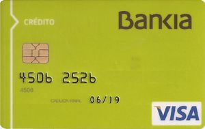 Tarjeta de Banco: Bankia Crédito (Bankia, EspañaCol:ES-VI-0616.01
