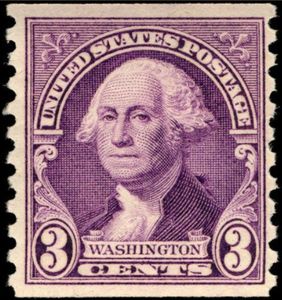 Stamp: George Washington, by Gilbert Stuart (United States of America ...