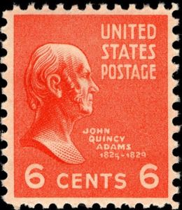 Stamp: John Quincy Adams (1767-1848), sixth President of the U.S.A ...