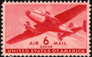 Stamp: Mail Plane (United States of America(Airmail 1941-1944) Mi:US ...