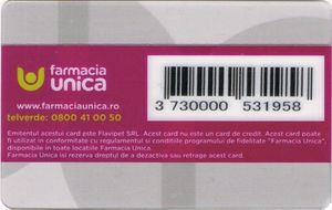 Functional Card: Farmacia Unica (Pharmacies and Drugstores, Romania ...