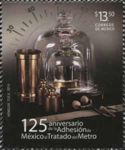 Stamp: Accession of Mexico to the Treaty of the Meter (MexicoMi:MX 3953 ...