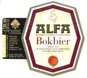 Drink Label: Alfa Bokbier (Alfa Bierbrouwerij, NetherlandsCol:NL-BEER ...