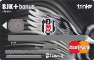 Bank Card: B.J.K+Bonus-Classic (Garanti Bankası, Turkey) Col:TR-MC-0002