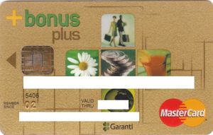 Bank Card: Garanti+Bonus-Plus (Garanti Bankası, Türkiye (Turkey)Col:TR ...