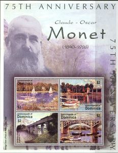 Stamp: Monet Claude, paintings (Dominica(Monet Claude, paintings) Mi:DM ...