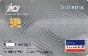 Functional Card: Sistema (Car Assistance and Auto Clubs, Italy) (ACI ...