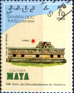 Stamp: Cultura Maya (Western Sahara: Illegal Stamps(Sahara Occ.) Col:EH ...