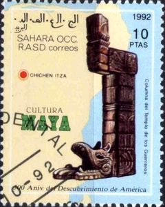 Stamp: Cultura Maya (Western Sahara: Illegal Stamps(Sahara Occ.) Col:EH ...