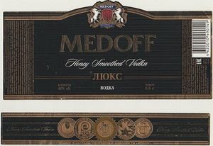 Drink Label: Medoff Lux (Kazan LVZ, RussiaCol:RU-VODKA-000068