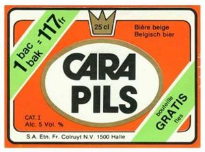 Drink Label: Cara Pils (Brouwerij Martens, BelgiumCol:BE-BEER-006904