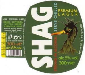 Drink Label: Shag Lager (Alfa Bierbrouwerij, NetherlandsCol:NL-BEER-004642