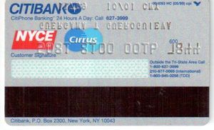 Bank Card: Citibank Citicard (Citibank, United States of America) Col ...