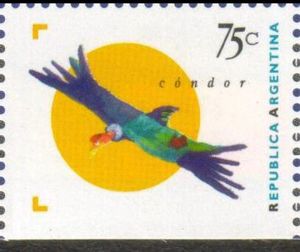 Stamp: Andean Condor (Vultur gryphus) (Argentina(Argentine fauna) Mi:AR ...