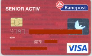 Bank Card: Senior Activ (BancPost, RomaniaCol:RO-VI-0026.04