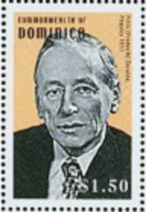 Stamp: Frits Zernike, Physics (1953) (Dominica(Amphilex 2002 Intl ...