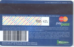 Bank Card: Flanco People (Cetelem, RomaniaCol:RO-MC-0070.03 💳