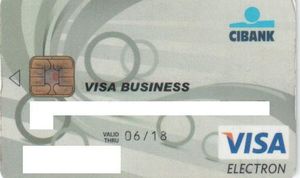 Tarjeta de Banco: CiBank Visa Electron Business - 01/13 (Cibank ...
