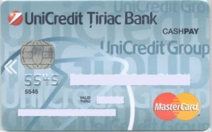 Bank Card: CashPay.Logo (UniCredit Tiriac, RomaniaCol:RO-MC-0075