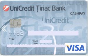 Bank Card: CashPay Logo (UniCredit Tiriac, RomaniaCol:RO-VI-0029.04