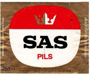 Drink Label: Sas Pils (Brouwerij Leroy, BelgiumCol:BE-BEER-006969