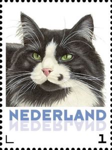 Stamp: Domestic Cat (Felis silvestris catus) (Netherlands: Personalized ...