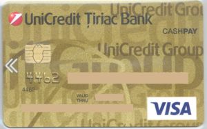 Bank Card: CashPay. Logo (UniCredit Tiriac, RomaniaCol:RO-VI-0036.02