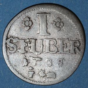 Coin: 1 Stuber (German States) (Jülich + Berg (1716~1742 Karl Philipp ...