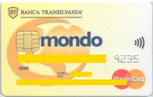 Bank Card: Mondo Yellow (Banca Transilvania, RomaniaCol:RO-MC-0092.01