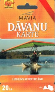 Gift Card: Mavia (Lieliska Davana, Latvia(Davanu Karte) Col:LV-DAV-008