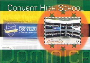 Stamp: Convent High School (Dominica(Convent High School, 150th Anniv ...