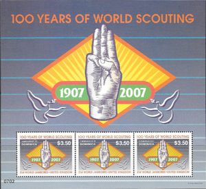 Stamp: 100 years of world Scouting (Dominica(100 years of world ...