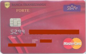 Bank Card: Star Forte (Banca Transilvania, RomaniaCol:RO-MC-0094.01